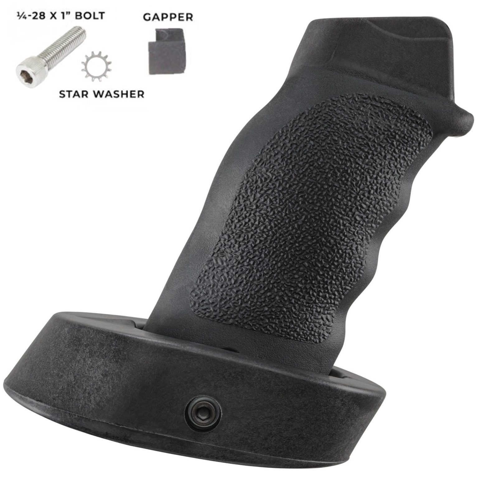 ERGO TACTICAL DELUXE FLAT TOP GRIP WITH PALM SHELF – SUREGRIP® - ERGO Grips
