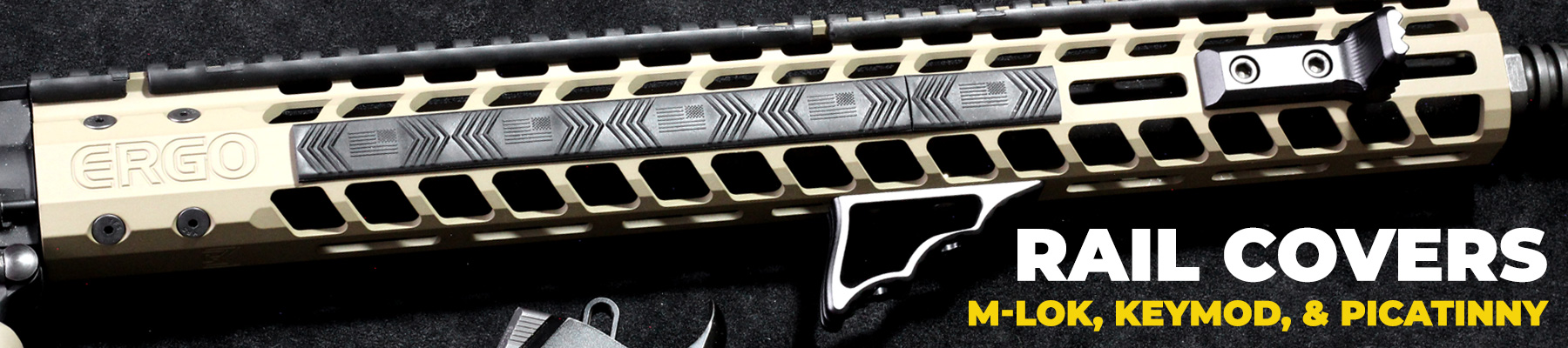 Picatinny, KeyMod, & M-LOK Rail Covers • ERGO Grips