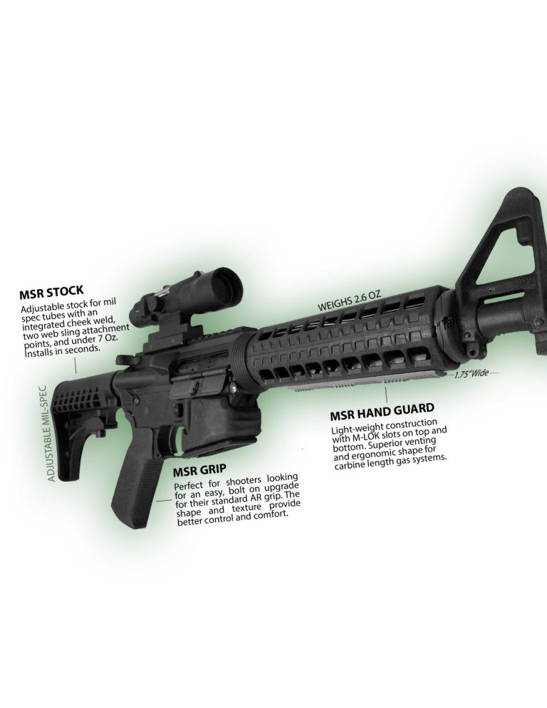 ERGO MSR PACKAGE – INCLUDES MSR STOCK, MSR GRIP, & MSR HANDGUARD - ERGO ...