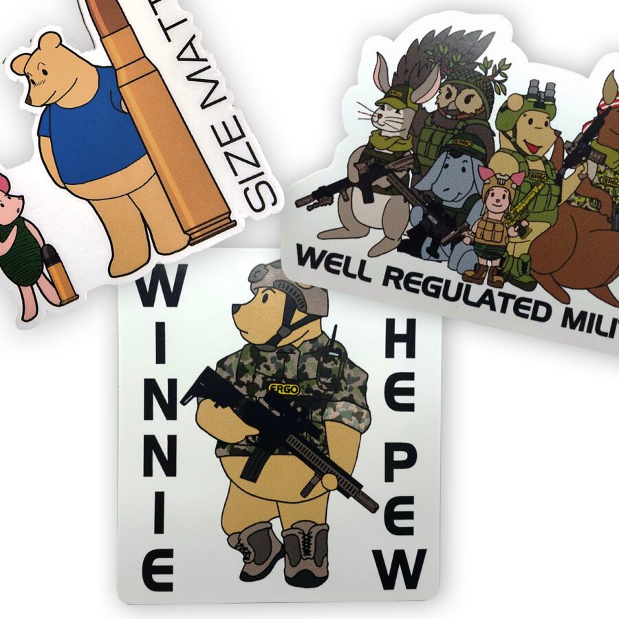 ERGO Winnie the Pew Stickers - ERGO Grips