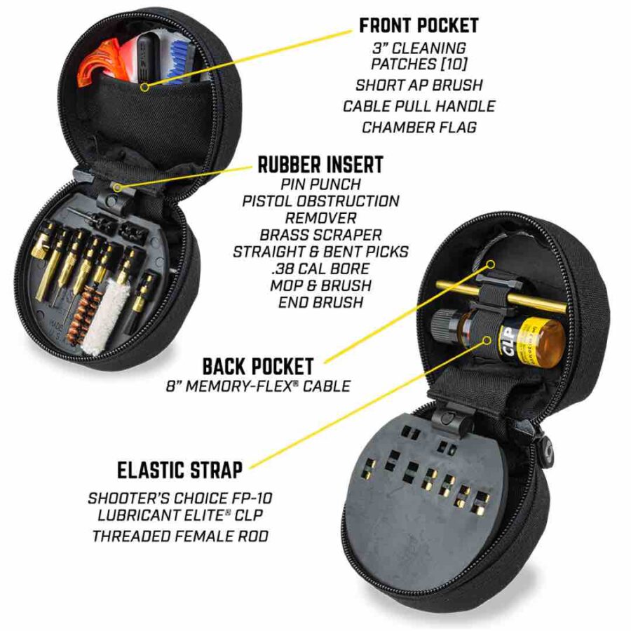 OTIS 9MM – PISTOL CLEANING KIT - ERGO Grips